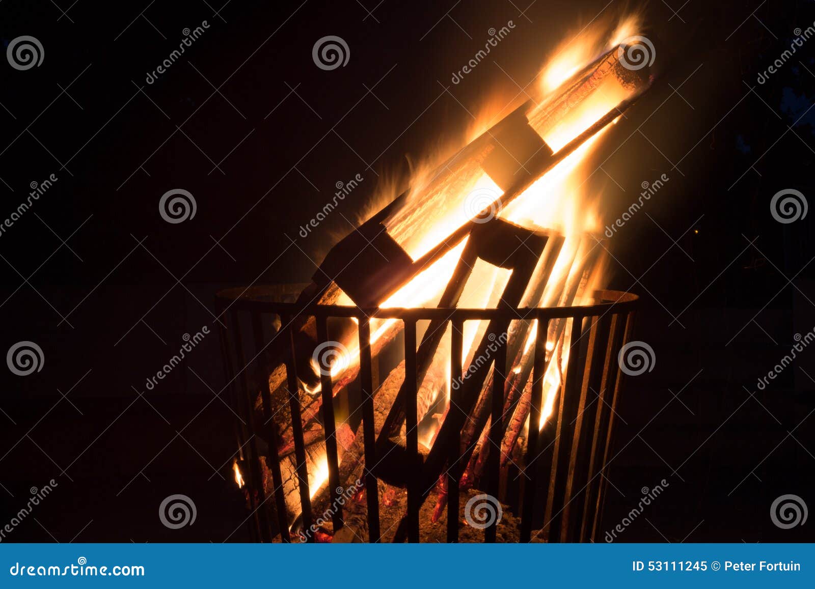 Wood on fire stock image. Image of pallet, campfire, wood - 53111245