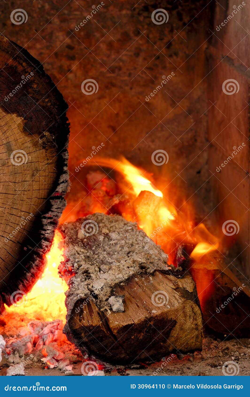 A wood fire stock photo. Image of energy, fire, combustion - 30964110