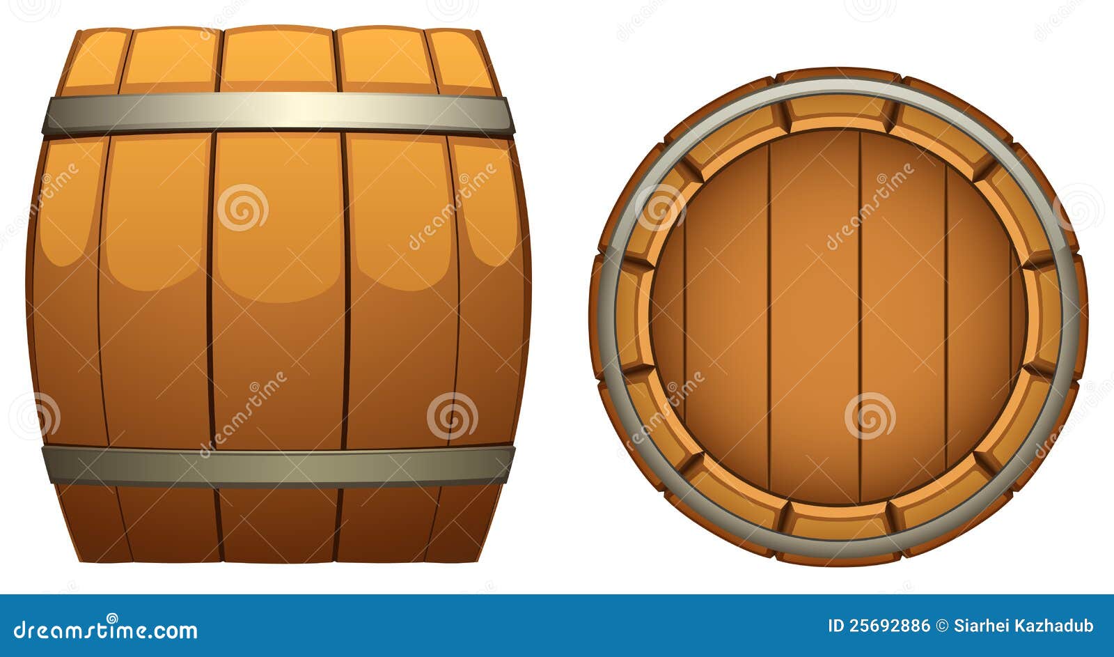 Wood flank stock vector. Illustration of cartoon, cylinder - 25692886