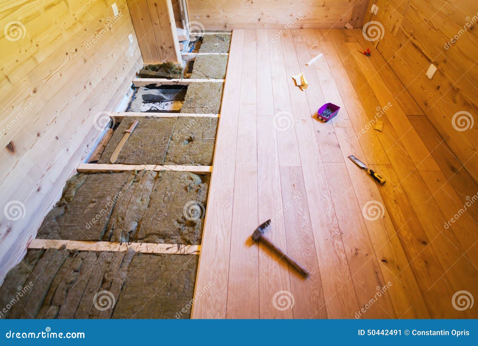 Wood floor construction stock image. Image of wood, ground - 50442491