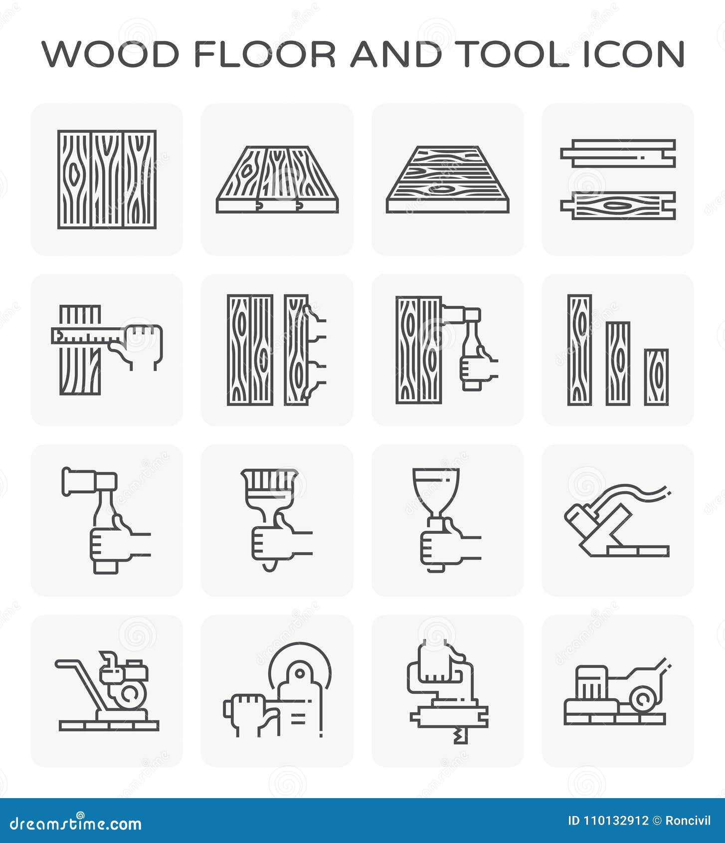 Wood floor icon stock vector. Illustration of flooring - 110132912