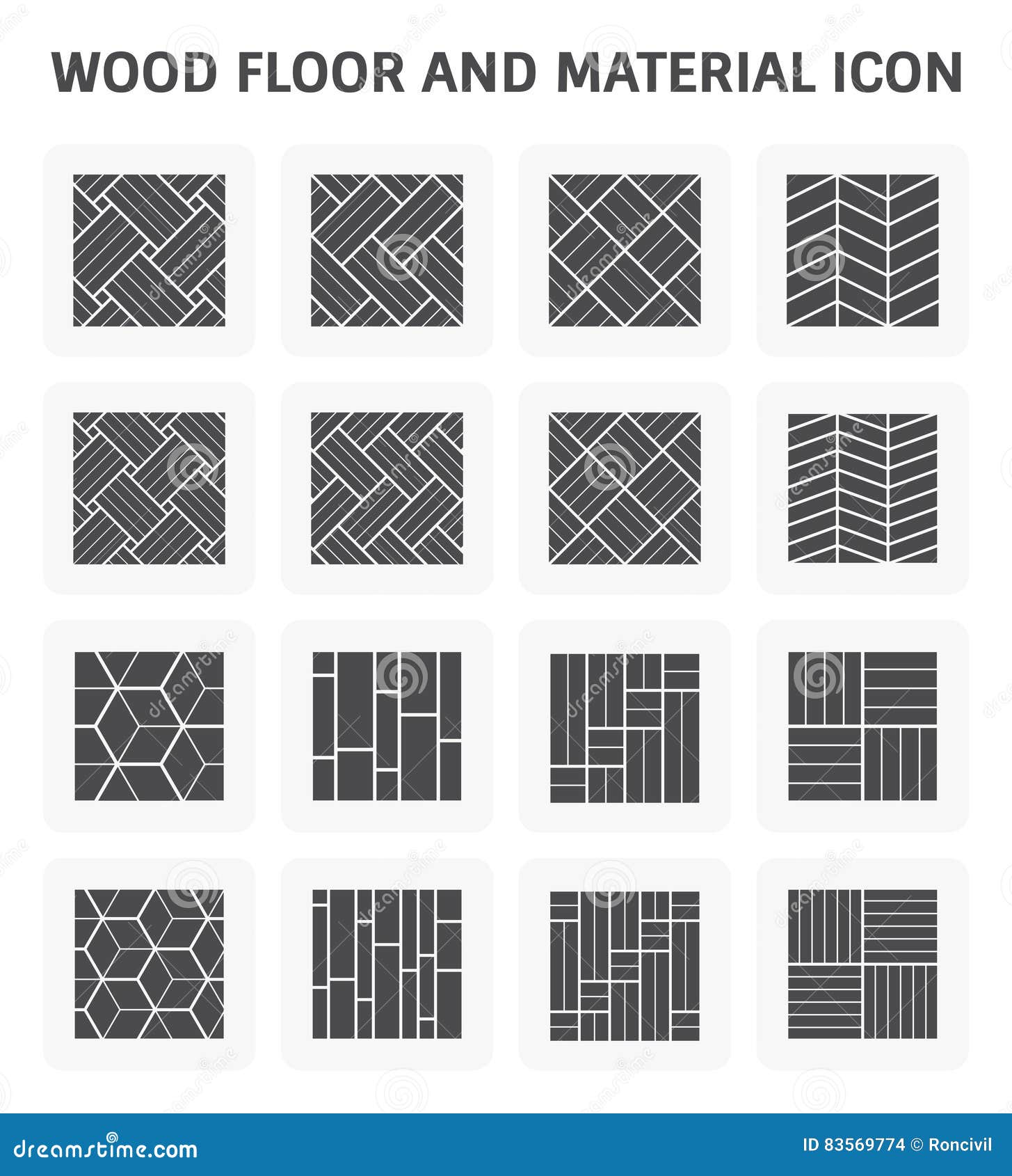 Wood Floor Icon stock vector. Illustration of black, natural - 83569774