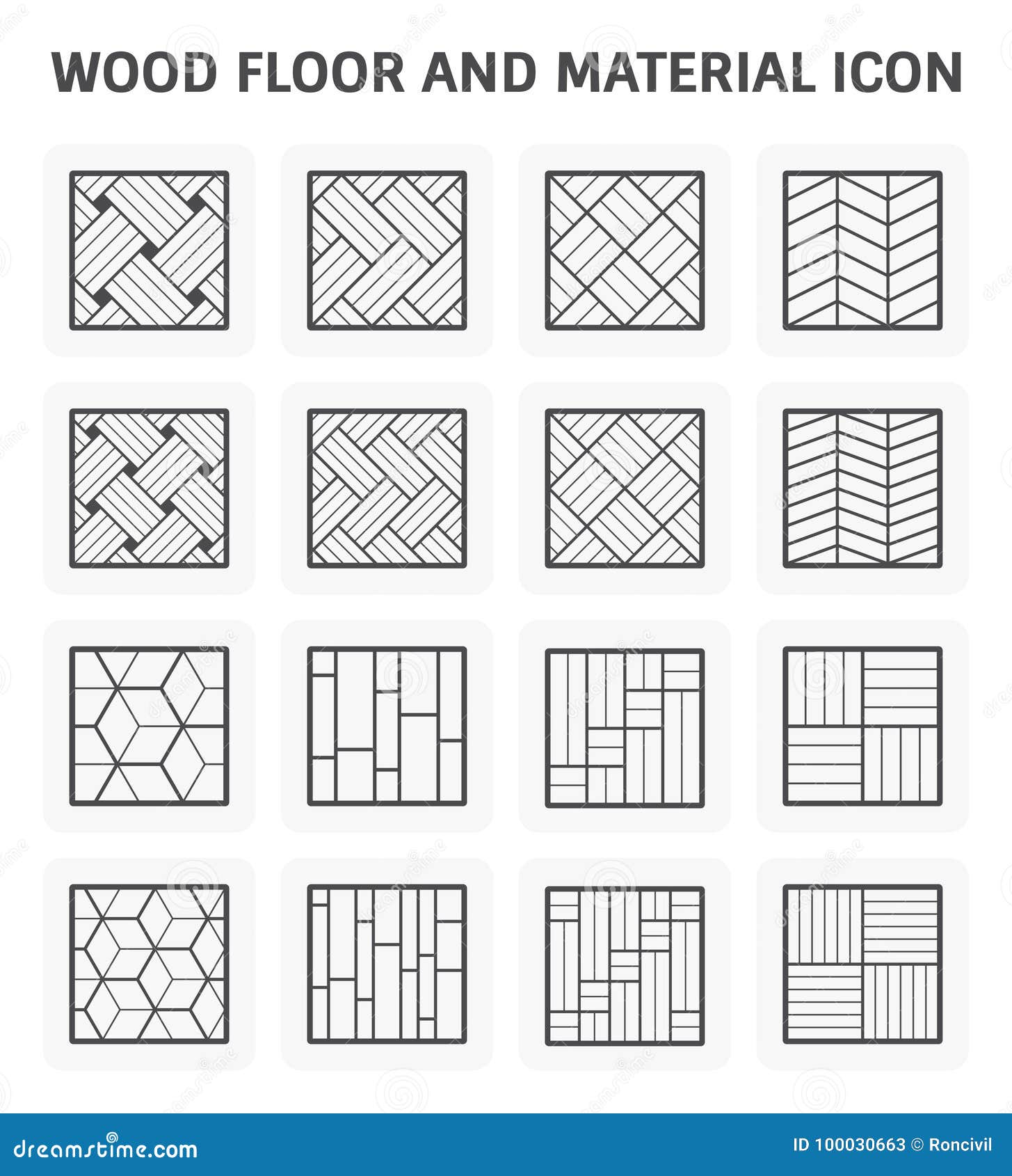 Wood floor icon stock vector. Illustration of hardwood - 100030663