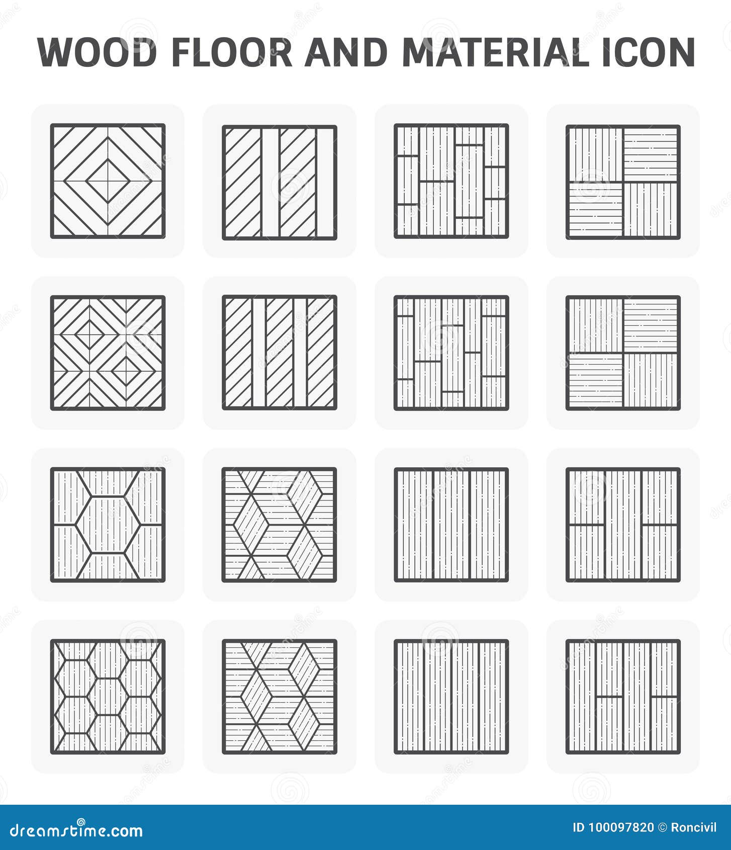 Wood floor icon stock vector. Illustration of flooring - 100097820