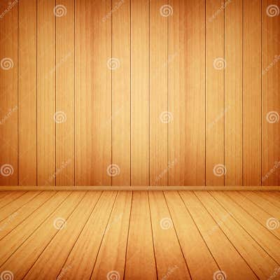Wood Floor and Wall Background Stock Vector - Illustration of design ...