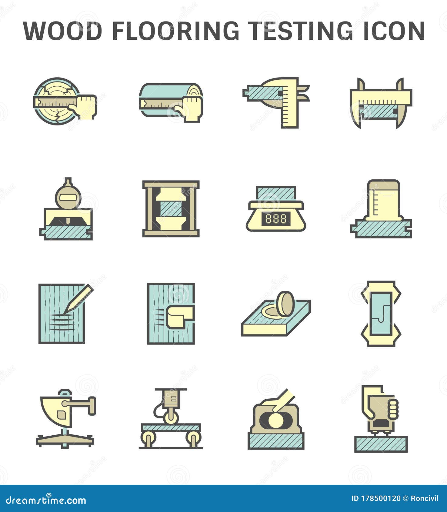 Wood flooring icon stock vector. Illustration of forest - 178500120