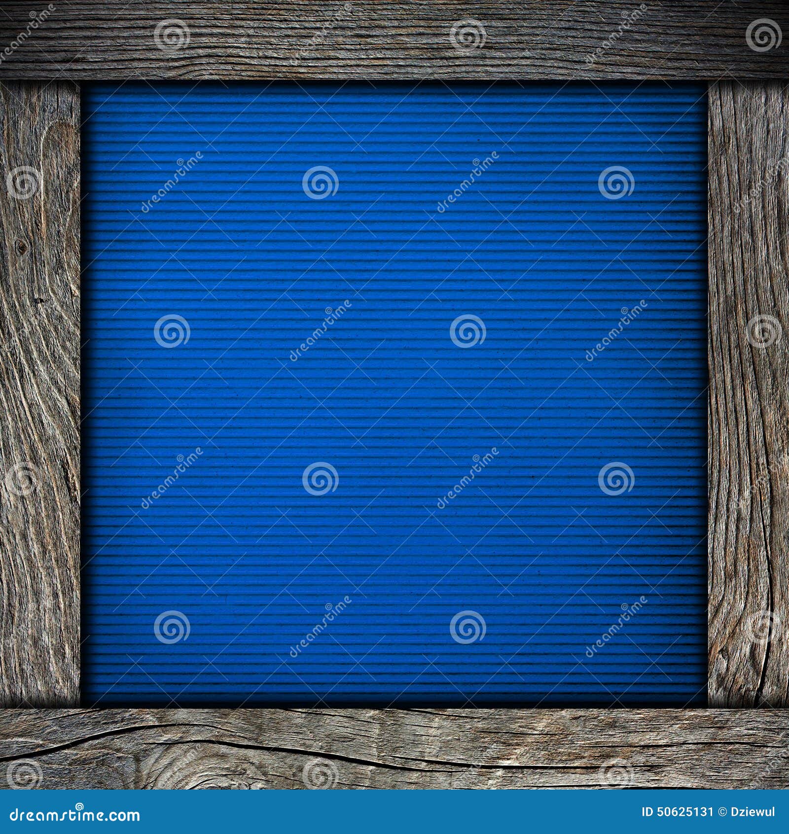 Wood frame with blue paper stock illustration. Illustration of gallery ...