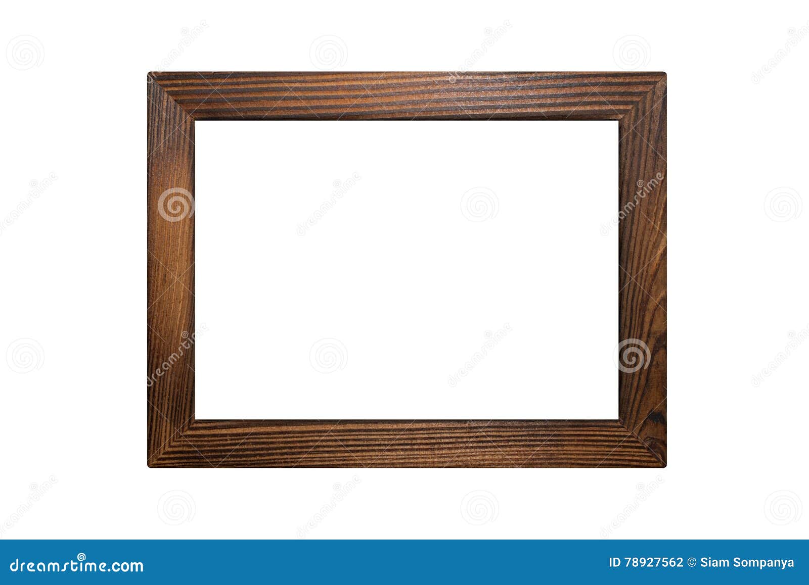 Wood Frame Isolated on White Stock Photo - Image of ornate, brown: 78927562