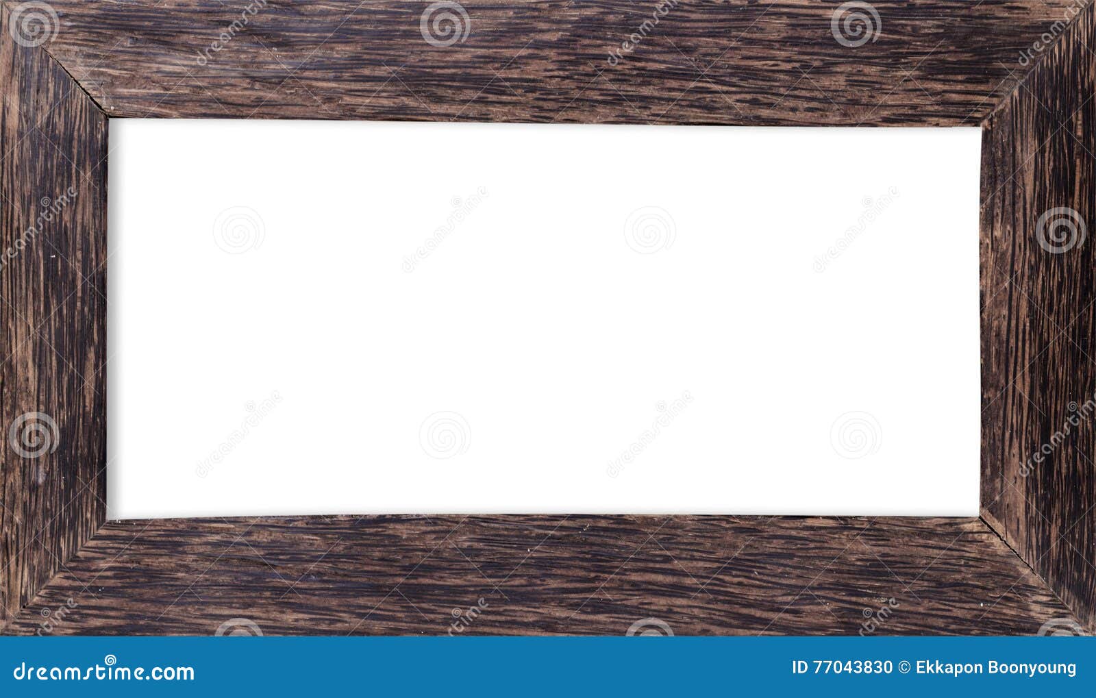 Wood Frame Isolated on White Stock Photo - Image of parchment, gilt ...