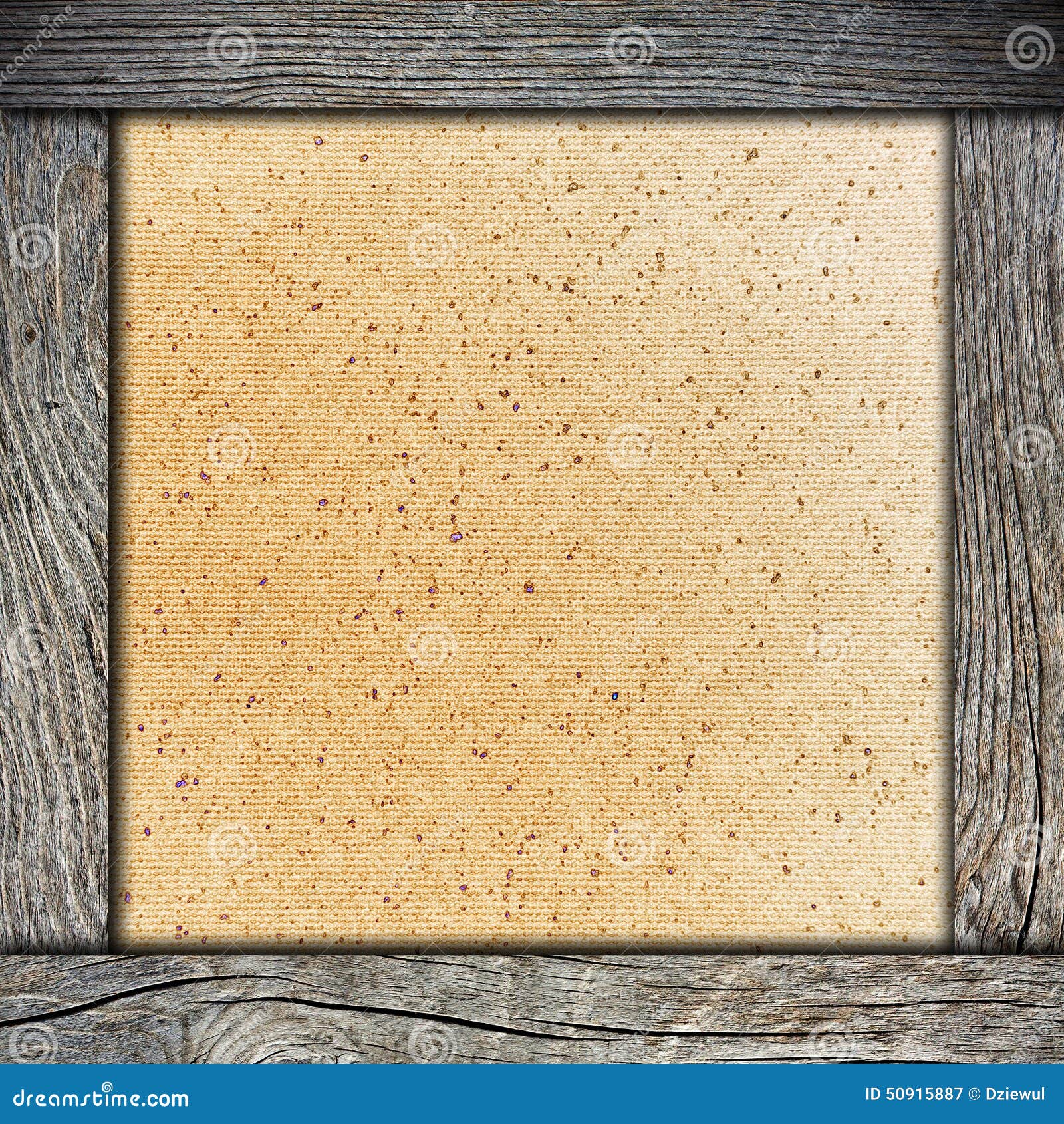 Wood frame with old paper stock image. Image of grunge - 50915887