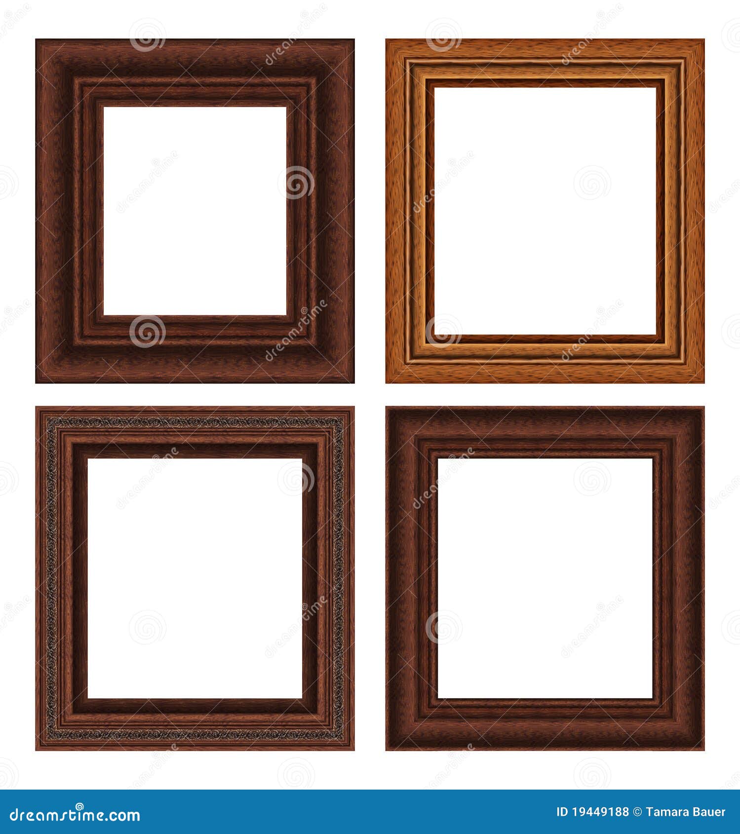 Wood frame set stock photo. Image of isolated, antique - 19449188