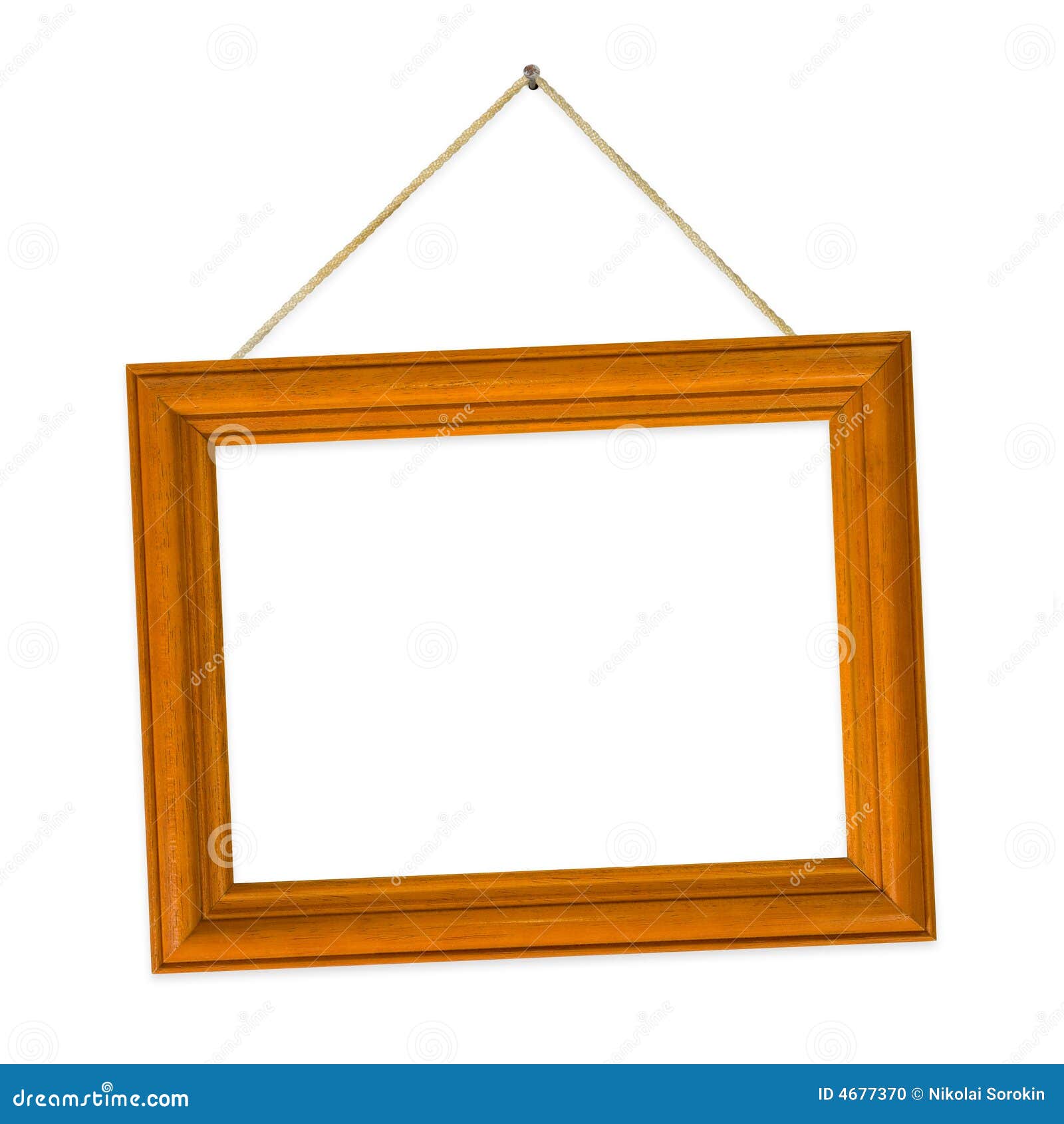 Wood frame on string stock photo. Image of color, abstract - 4677370