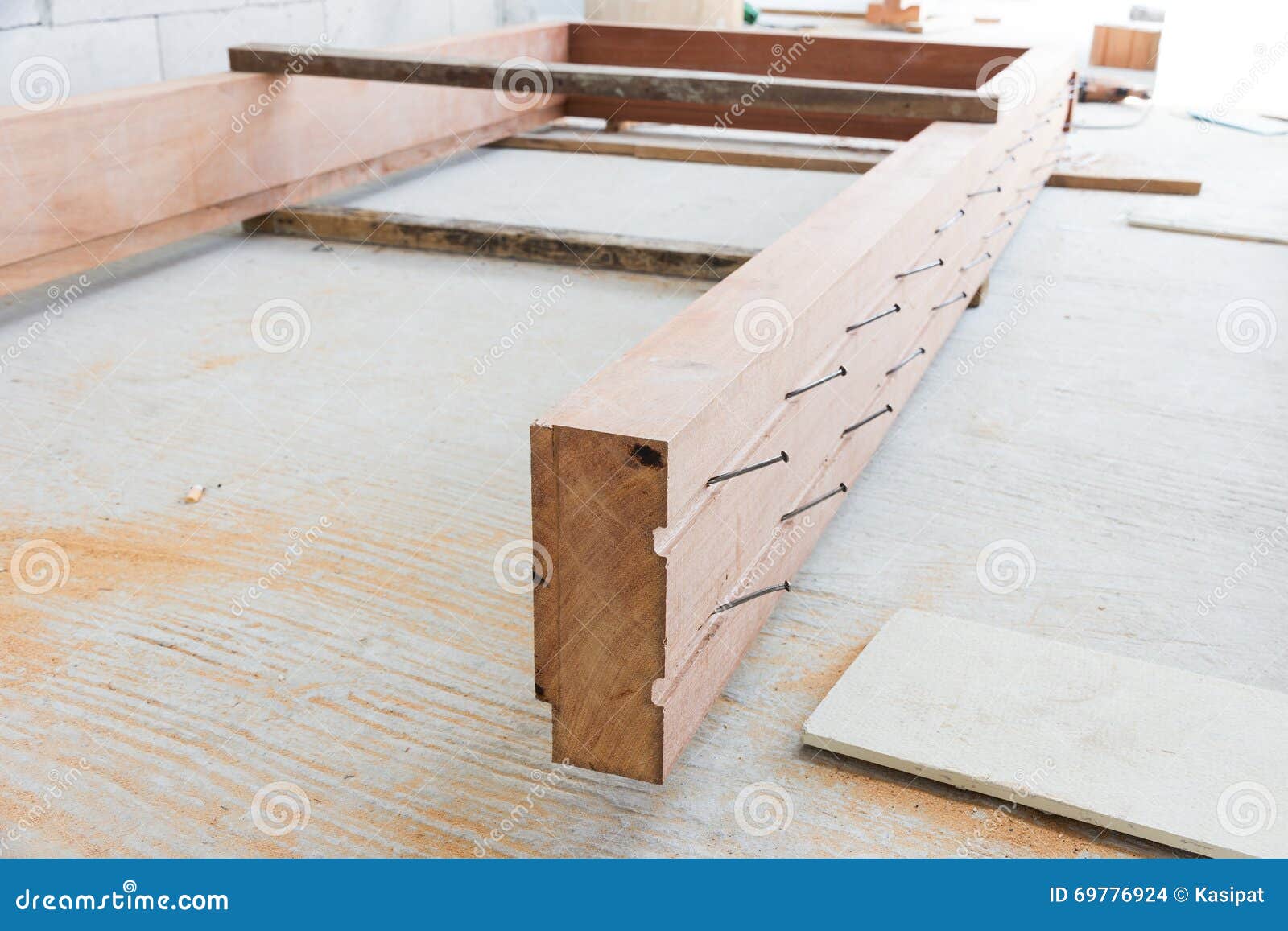 Wood frame stock photo. Image of professional, tack, wood - 69776924