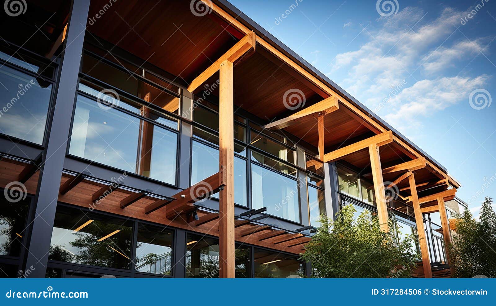 Wood Framework Timber Frame Stock Illustration - Illustration of ...