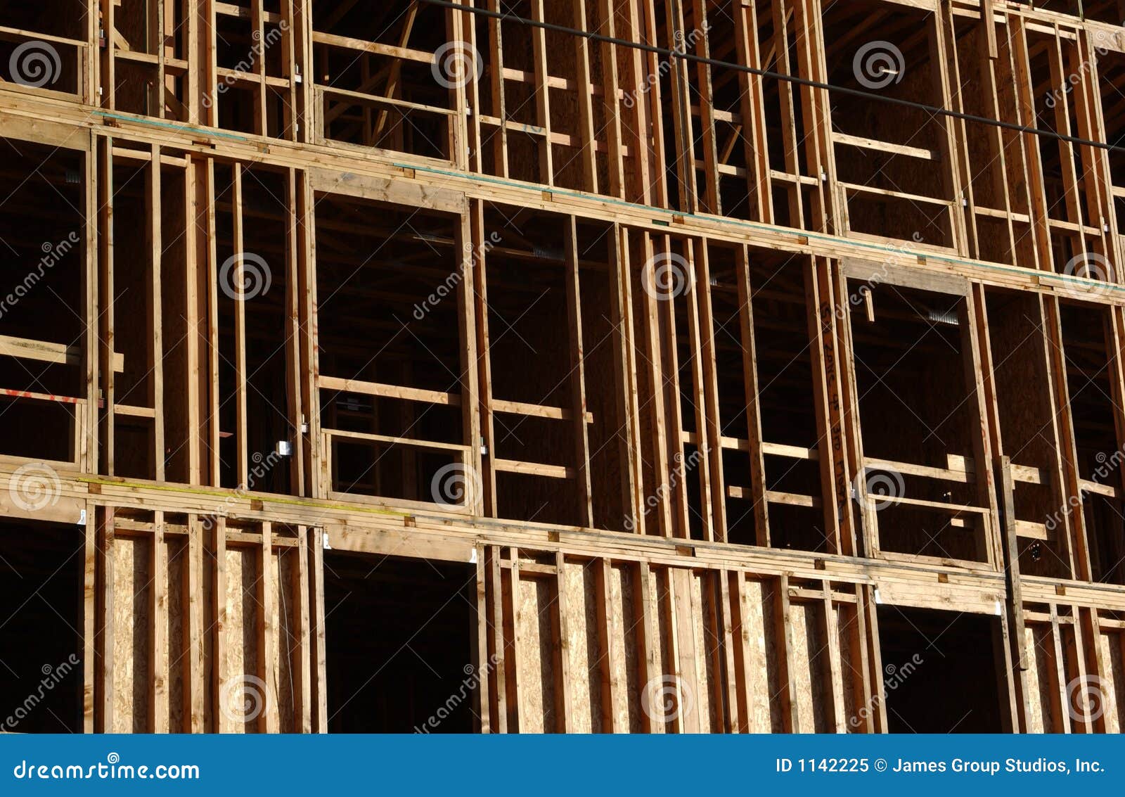 Wood framing stock image. Image of scaffolding, wood, condo - 1142225