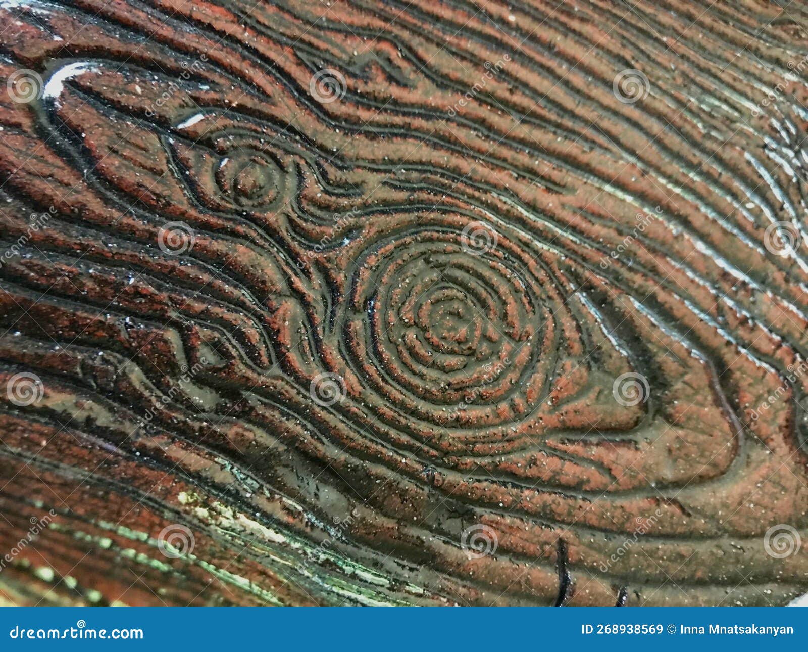 Wood Grain Ceramic Dish Texture Stock Image - Image of blue, background ...
