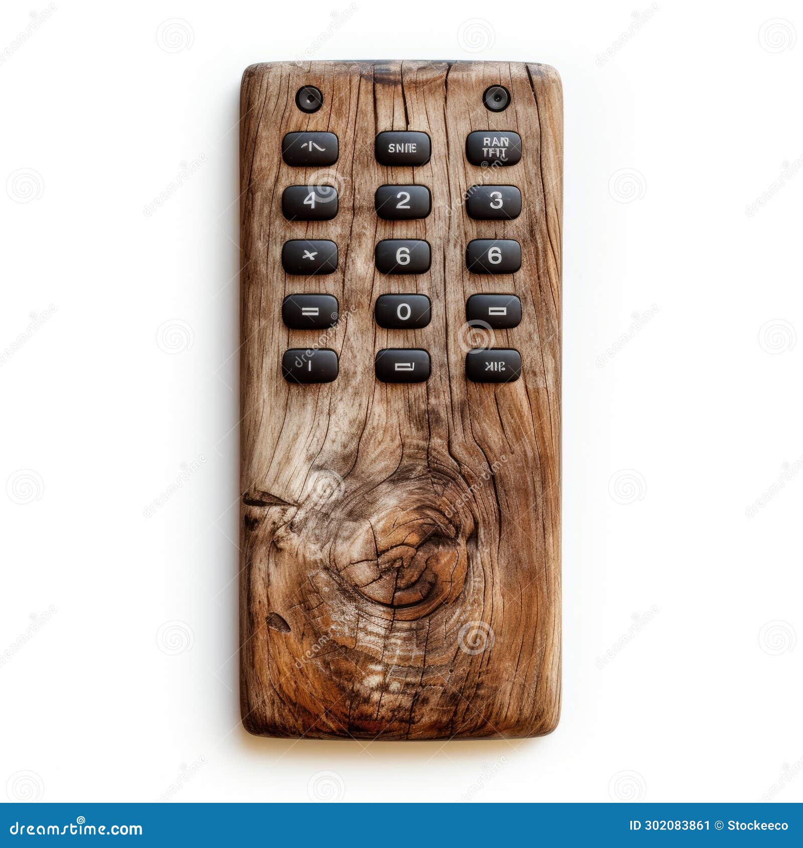 Wood Grain Ctv Remote Control with Visually Tactile Surfaces Stock ...