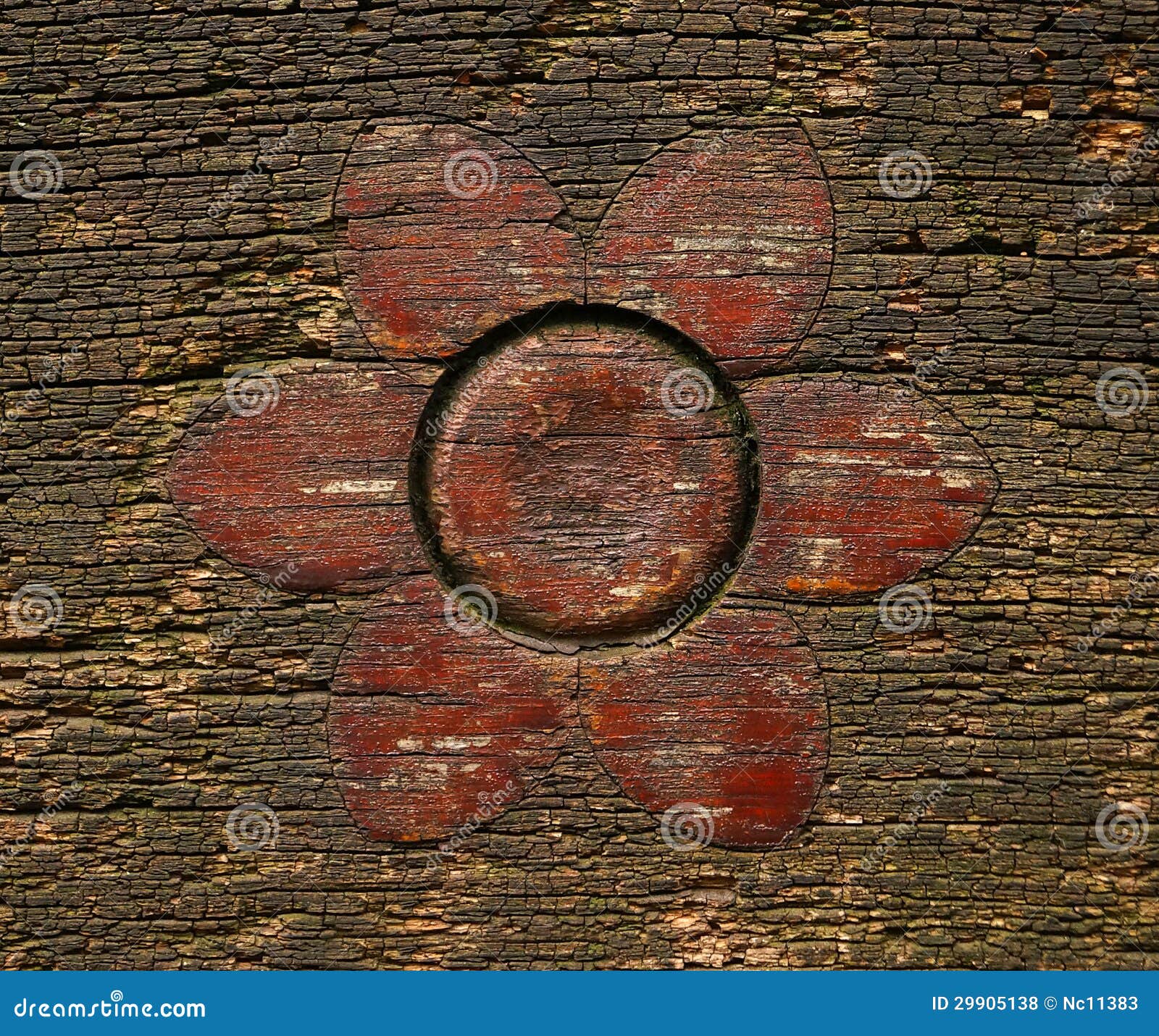 Wooden Flower Inlay stock photo. Image of pattern, wood - 29905138