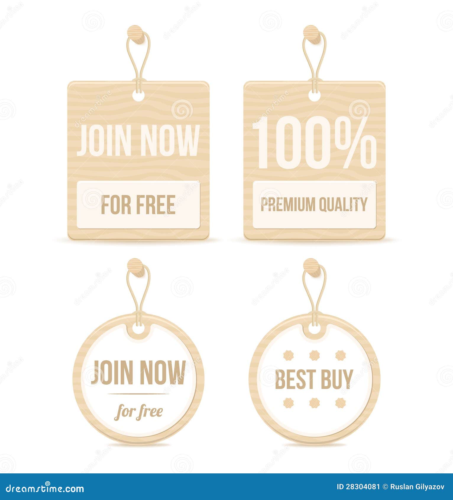 Wood label stock vector. Illustration of advertisement - 28304081