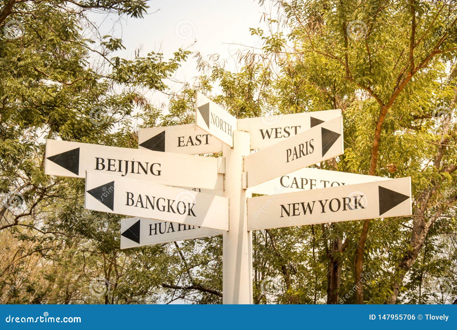 The Wood Label Guidecity Signboard Stock Photo - Image of roadsign ...