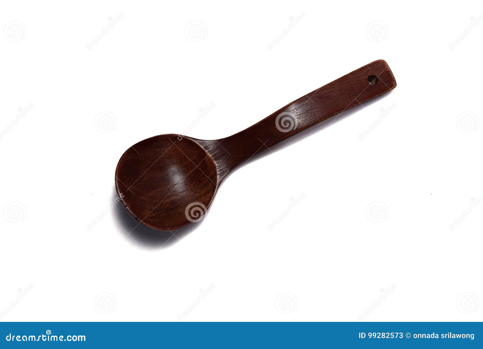Wood Ladle on White Background Isolate Stock Image - Image of brown ...