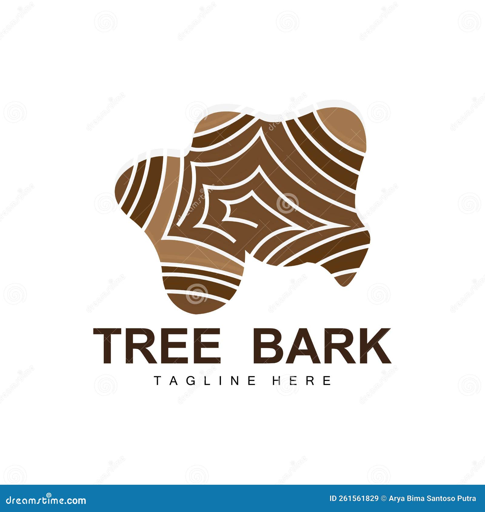 Wood Layer Logo Tree Bark Structure Design Forest Template Vector Stock ...