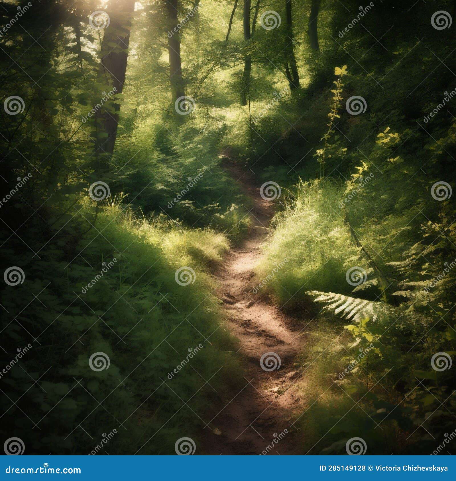 Tree Green Wood Forest Nature Path Summer Pathway Leaf Landscape ...
