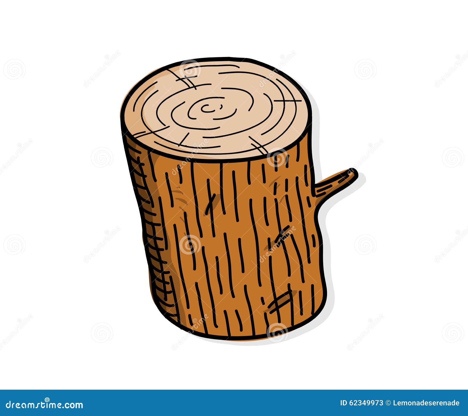 Wood Log stock vector. Illustration of industry, cutting - 62349973