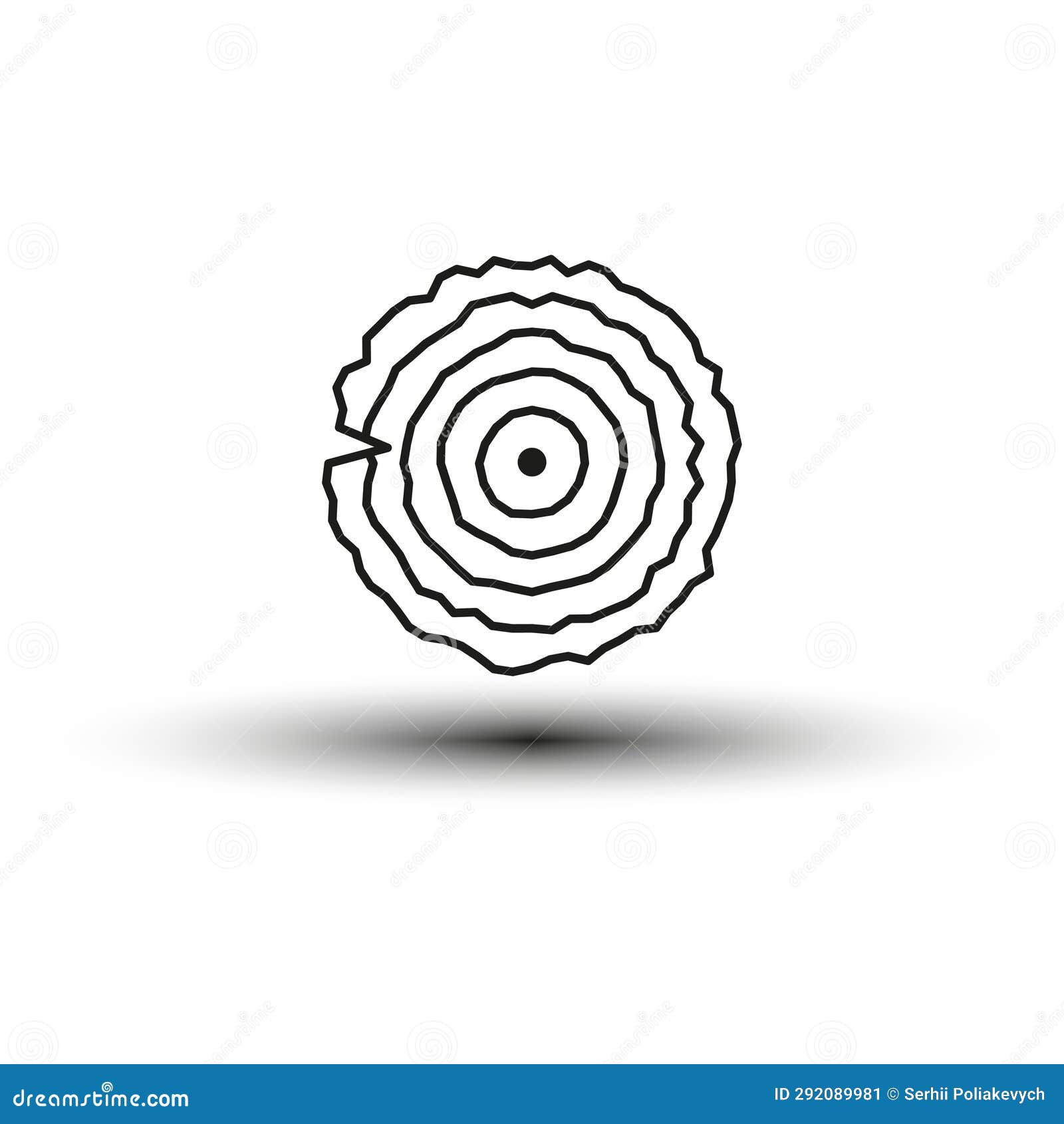 Wood Log Line Icon. Vector Illustration. EPS 10 Stock Illustration ...