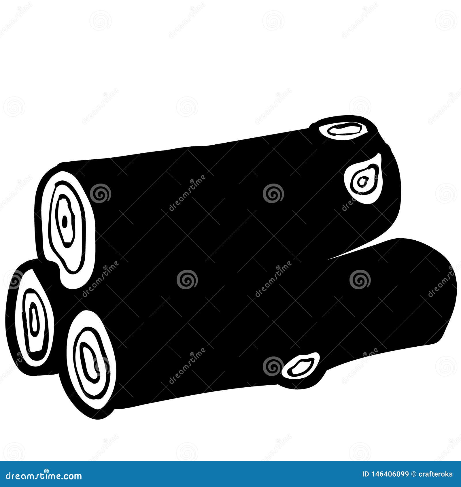 Wood Log Illustration by Crafteroks Stock Vector - Illustration of ...