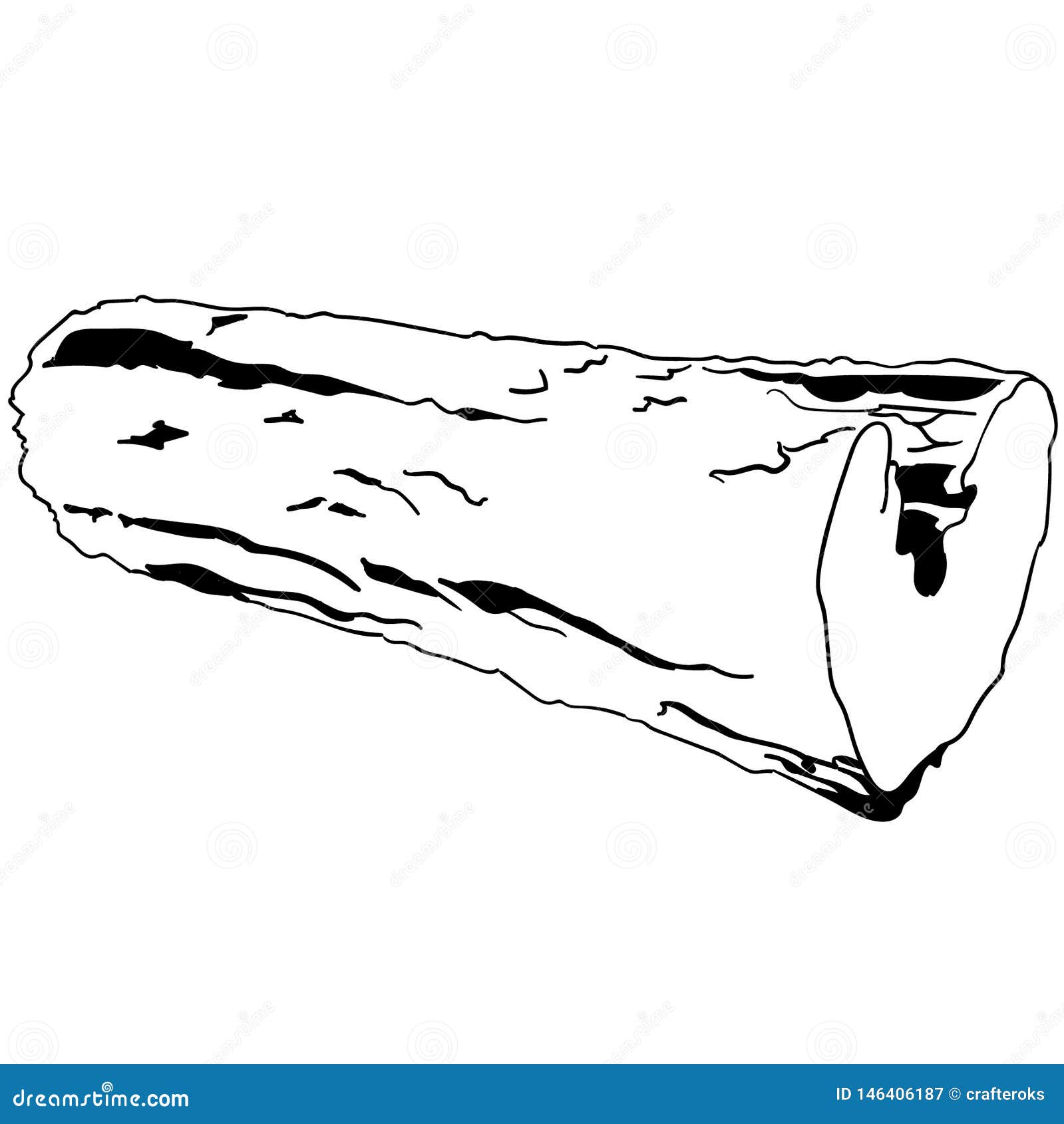 Wood Log Illustration by Crafteroks Stock Vector - Illustration of ...