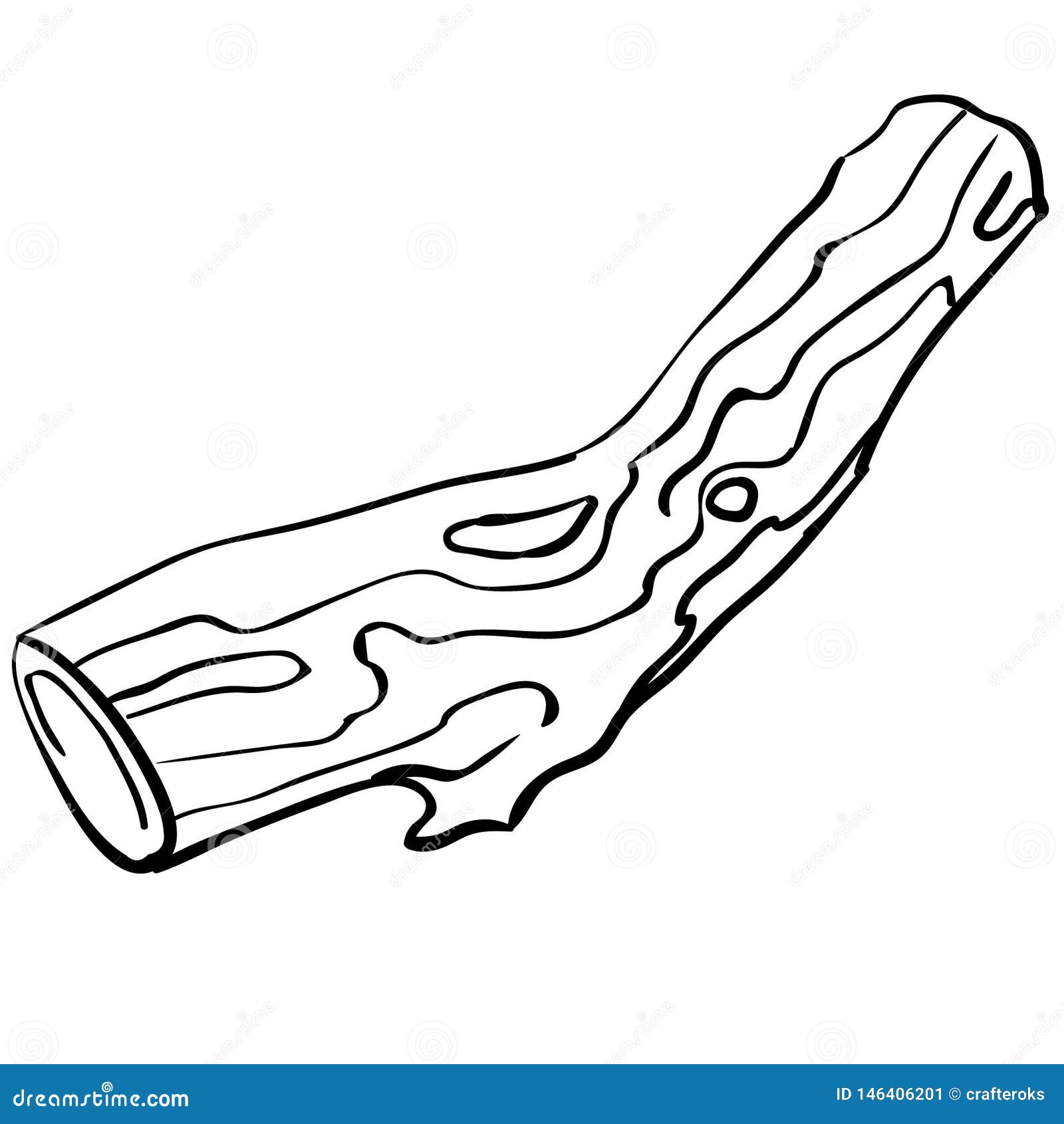 Wood Log Illustration by Crafteroks Stock Vector - Illustration of ...