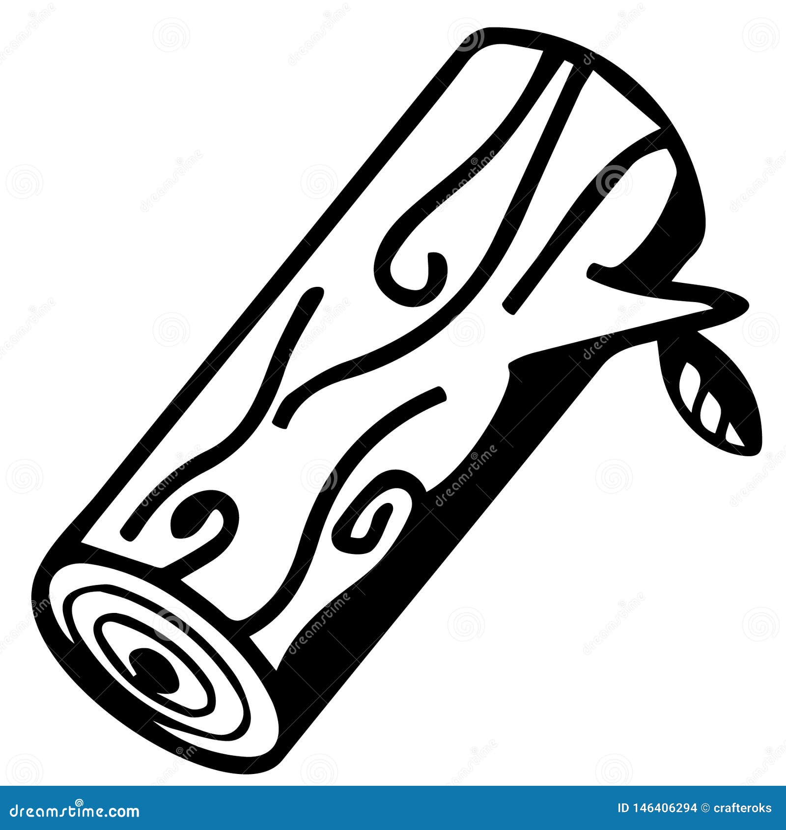 Wood Log Illustration by Crafteroks Stock Vector - Illustration of ...