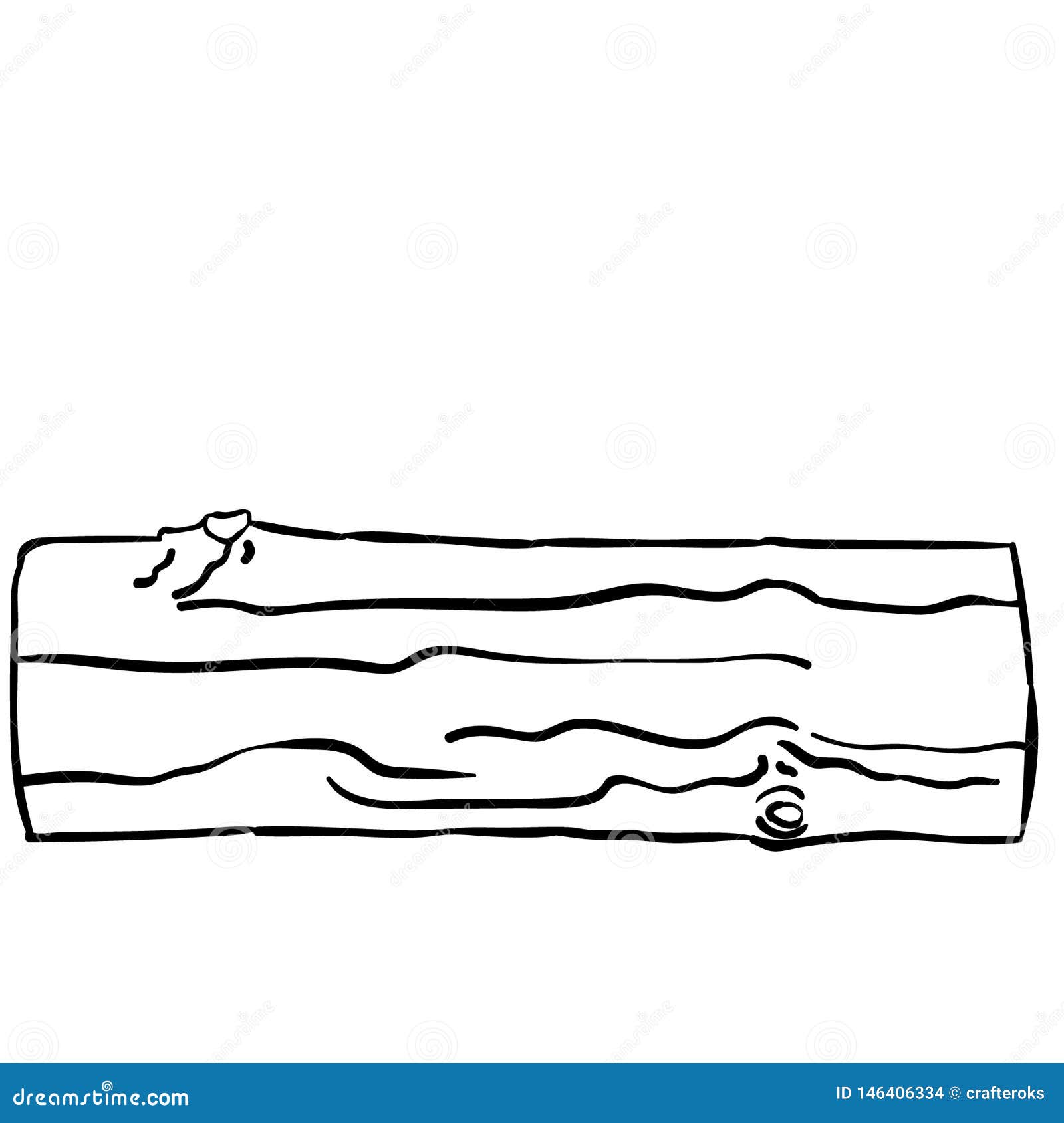 Wood Log Illustration by Crafteroks Stock Vector - Illustration of ...