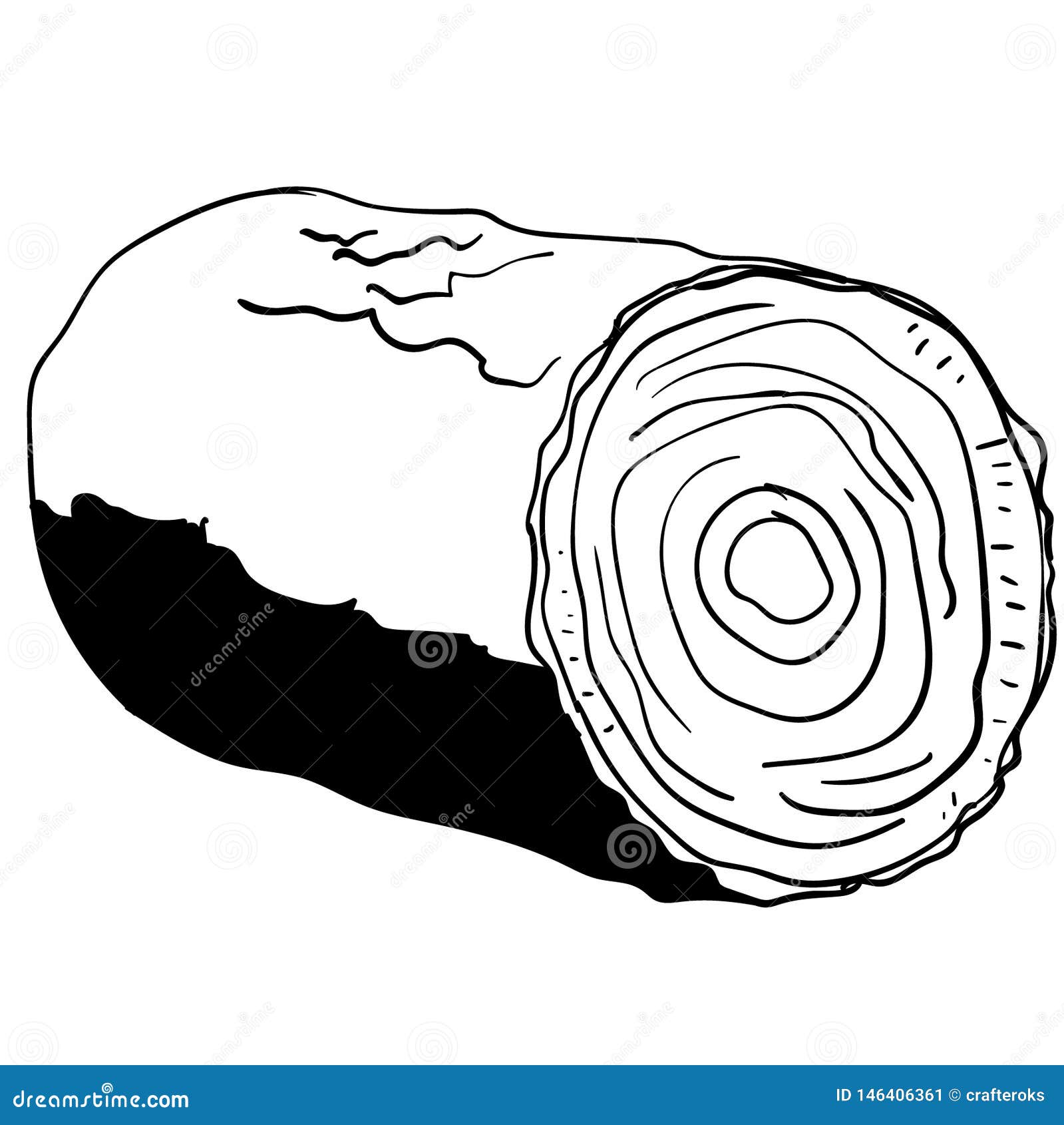 Wood Log Illustration by Crafteroks Stock Vector - Illustration of logs ...