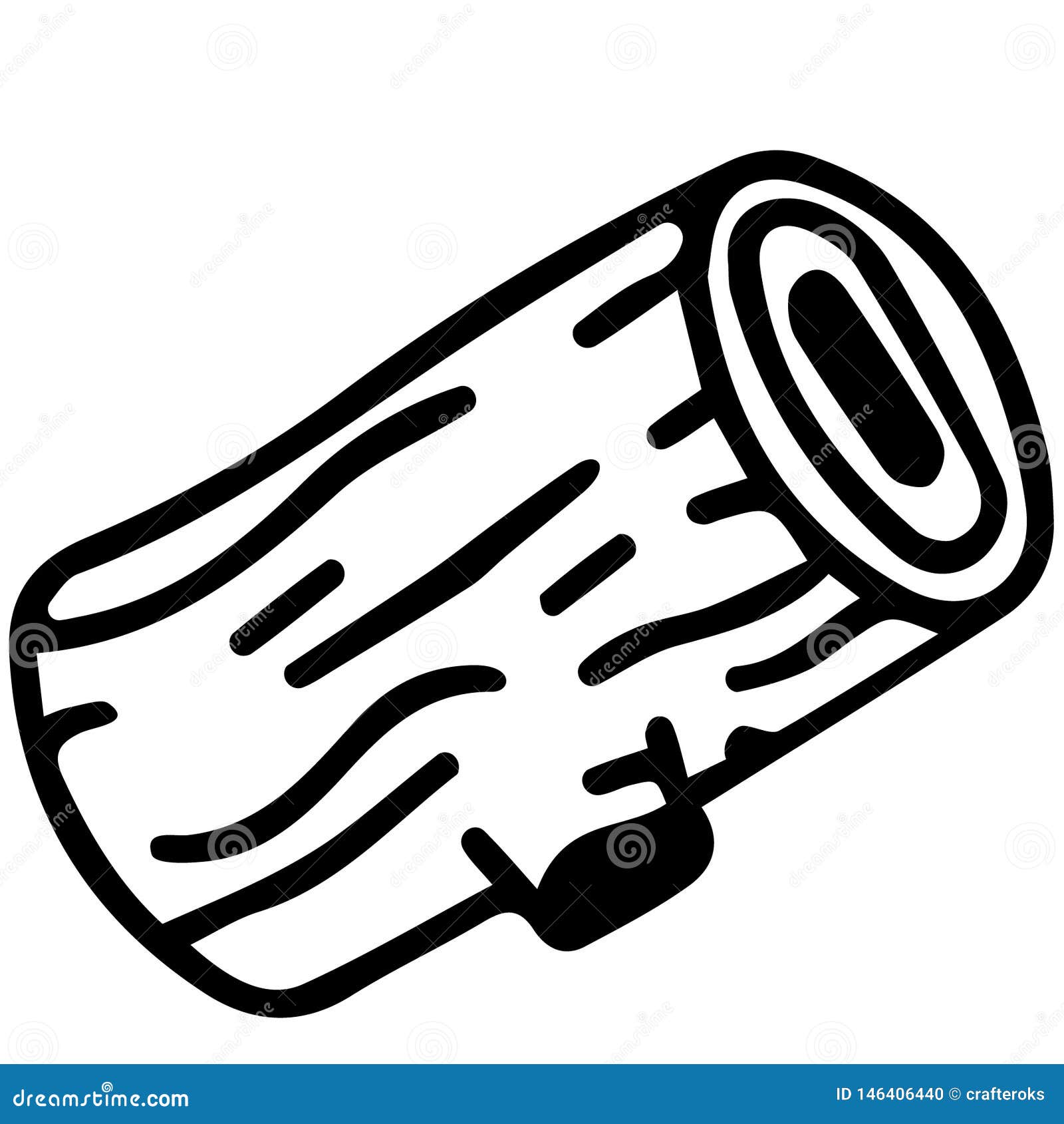 Wood Log Illustration by Crafteroks Stock Vector - Illustration of logs ...