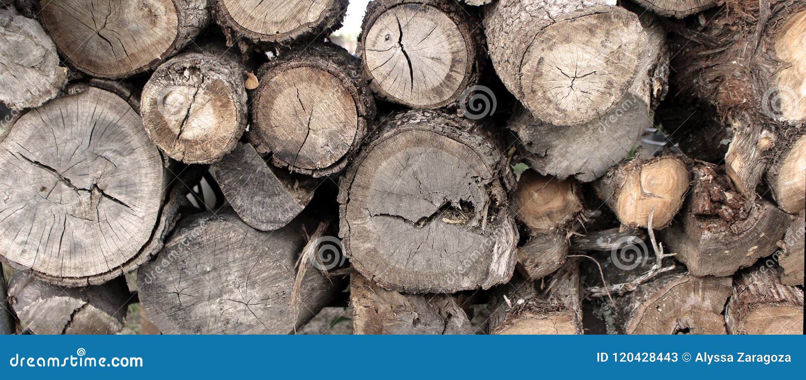 Wood Log Stack stock image. Image of bark, birch, horizontal - 120428443