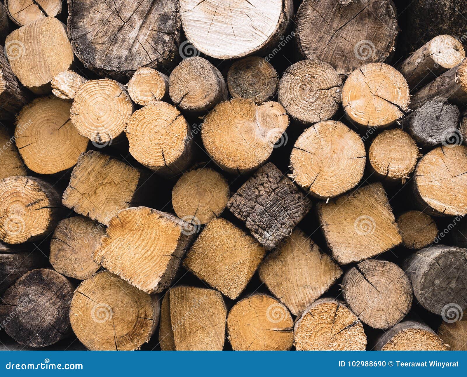 Wood Log Textured Lumber Stack Stock Photo - Image of storage, nature ...