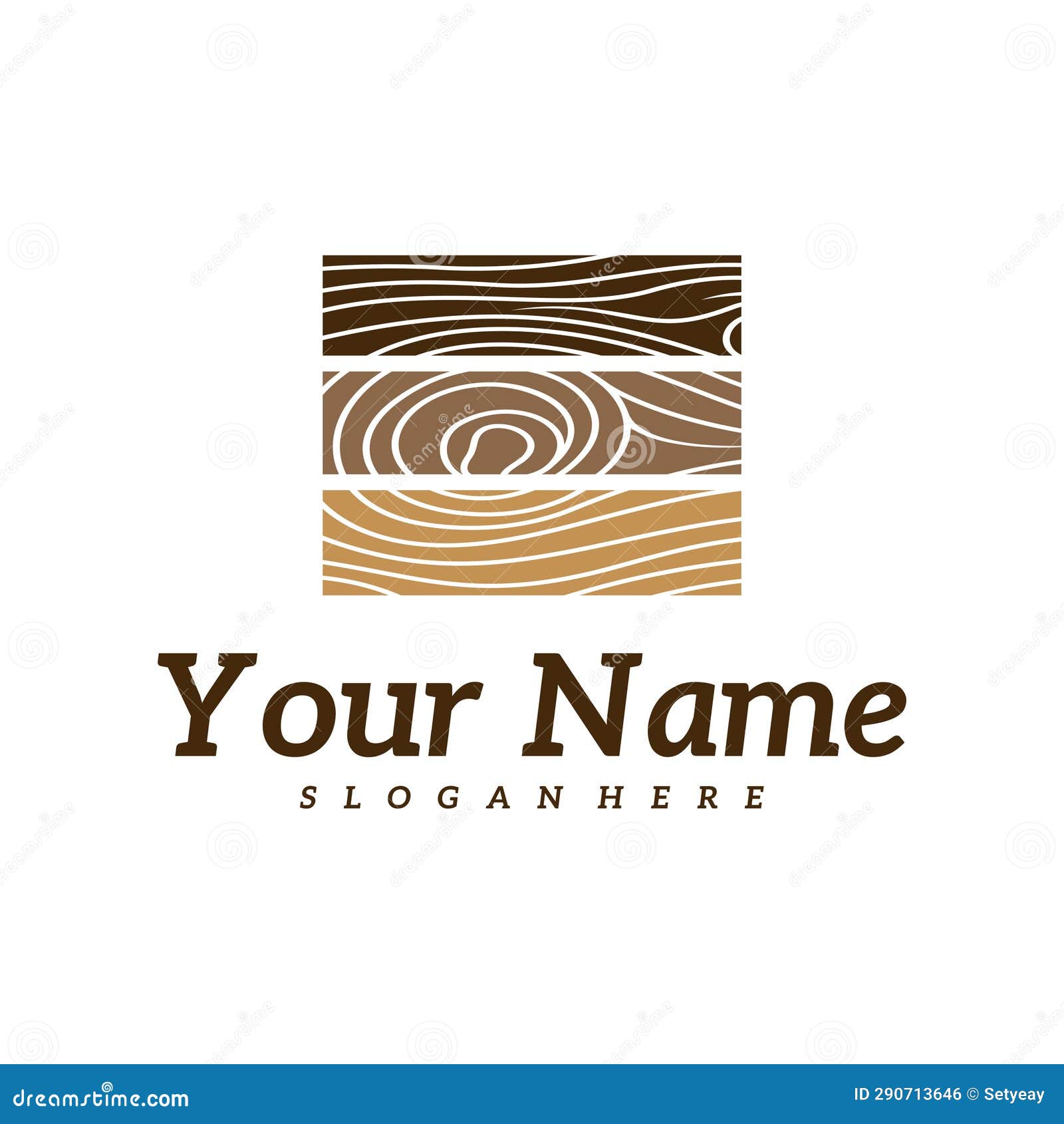 Wood Logo Design Template. Creative Wood Logo Vector Illustration Stock ...