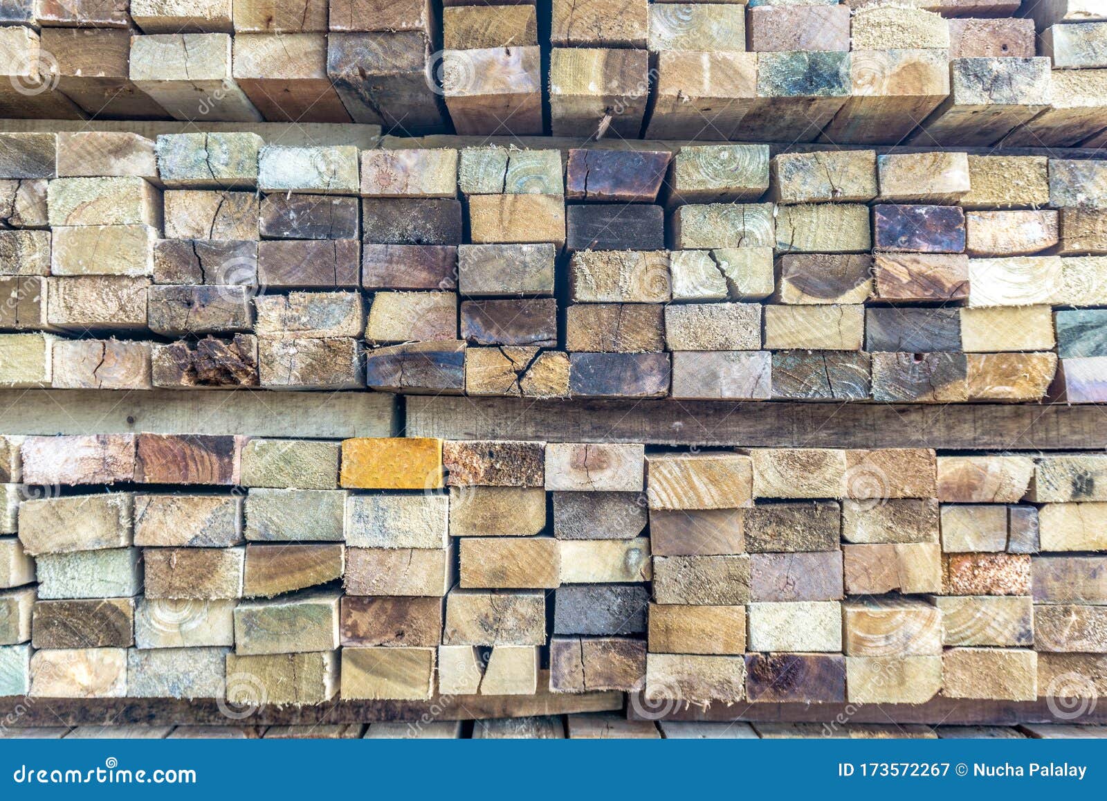 Wood Lumber Stack Texture and Background Stock Image - Image of close ...