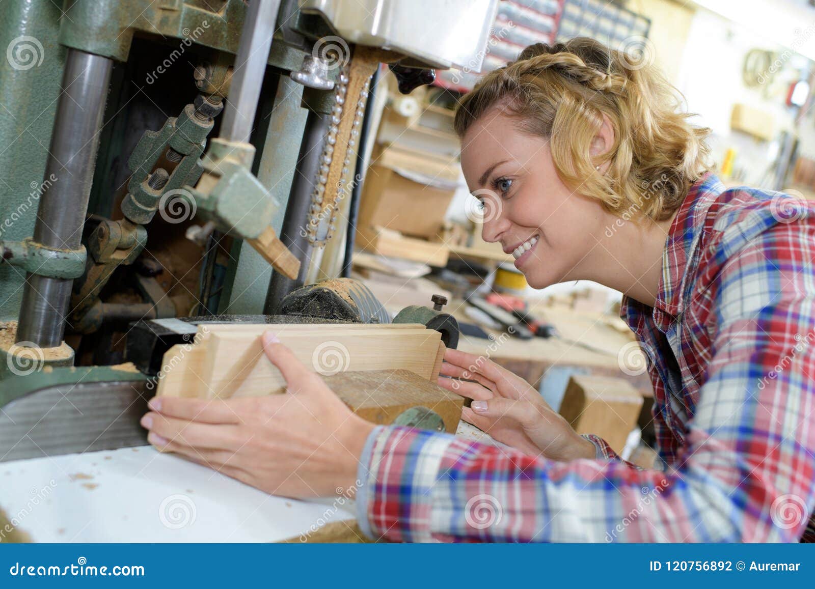 The wood machine operator stock photo. Image of labor - 120756892