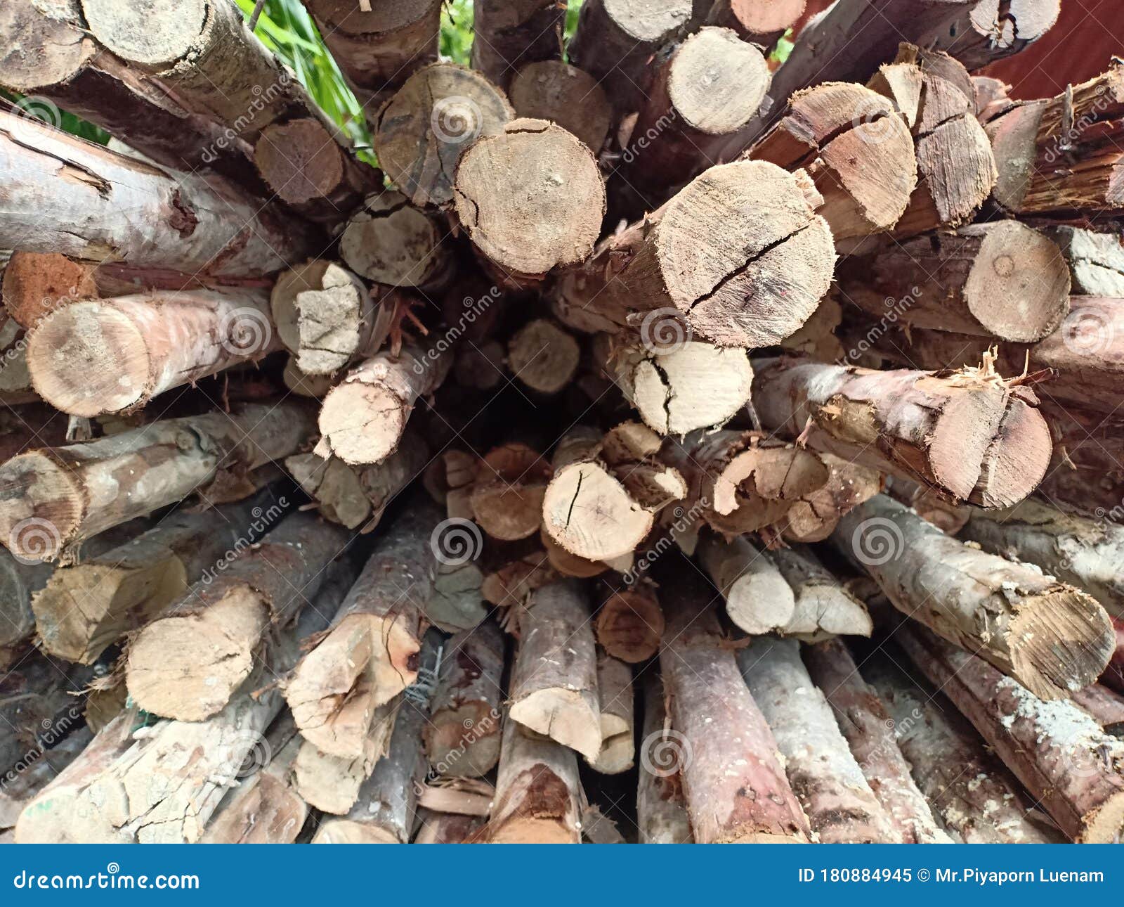 Wood for Making Construction Scaffolding. Stock Image - Image of brand ...