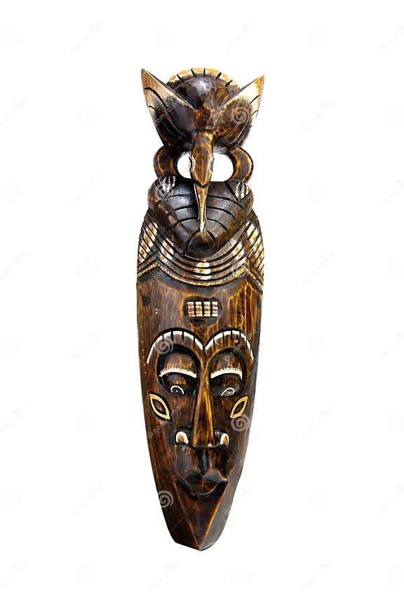 Wood mask stock image. Image of collection, isolated - 12670557