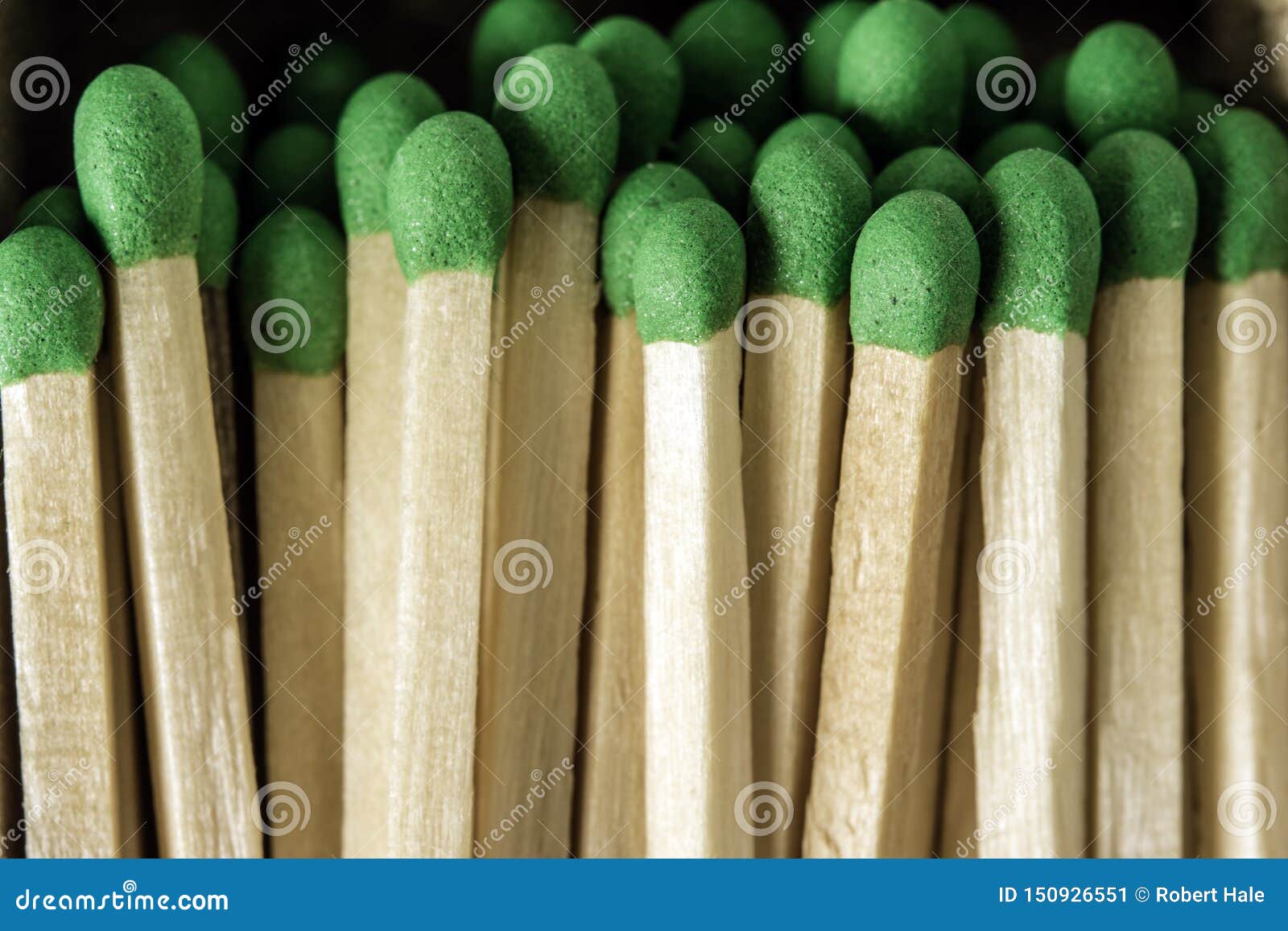 Wood Matches with Green Tips Stock Image - Image of bonfire, objects ...