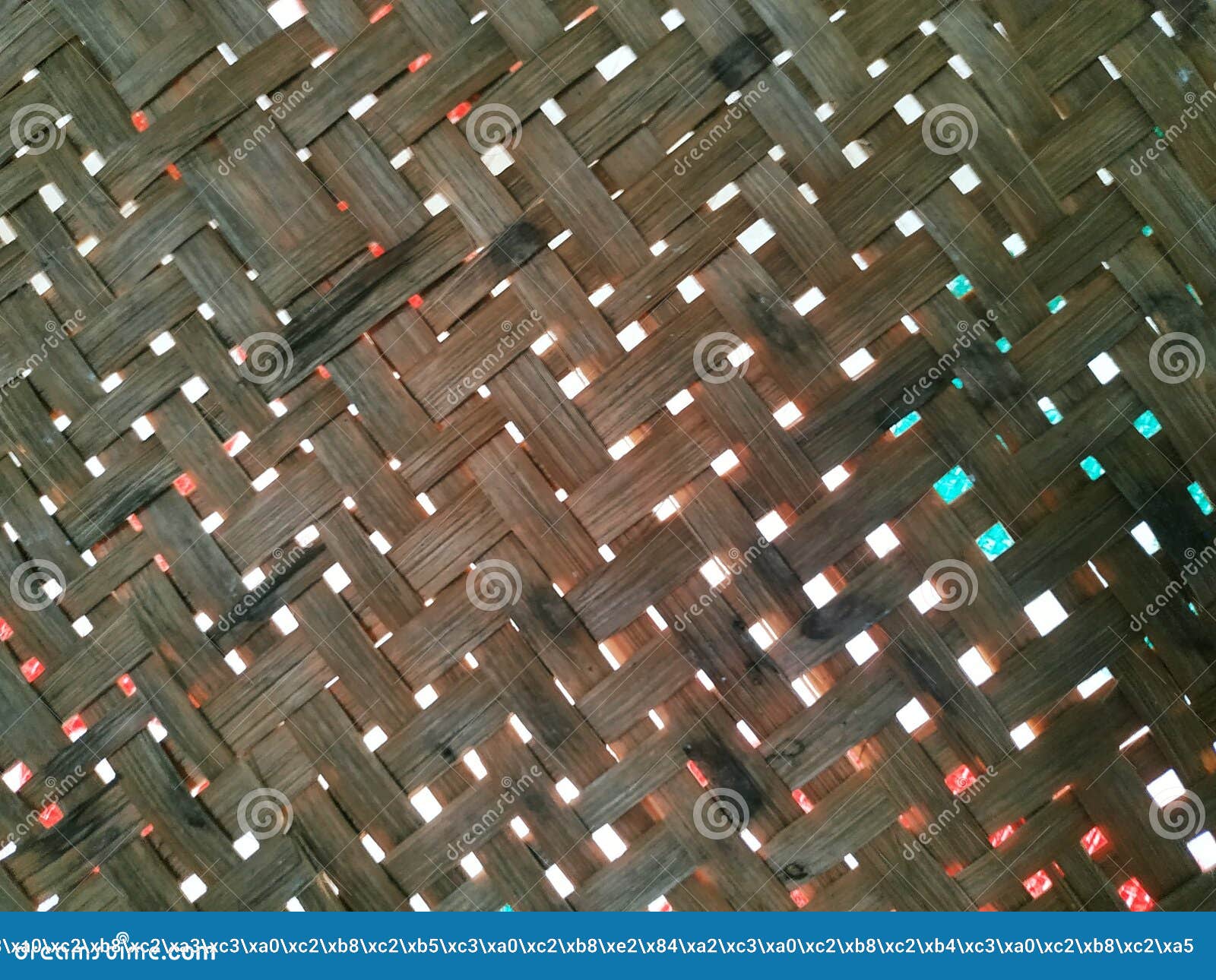 The Wood Mesh Was Well Put Together. Stock Image - Image of floor ...