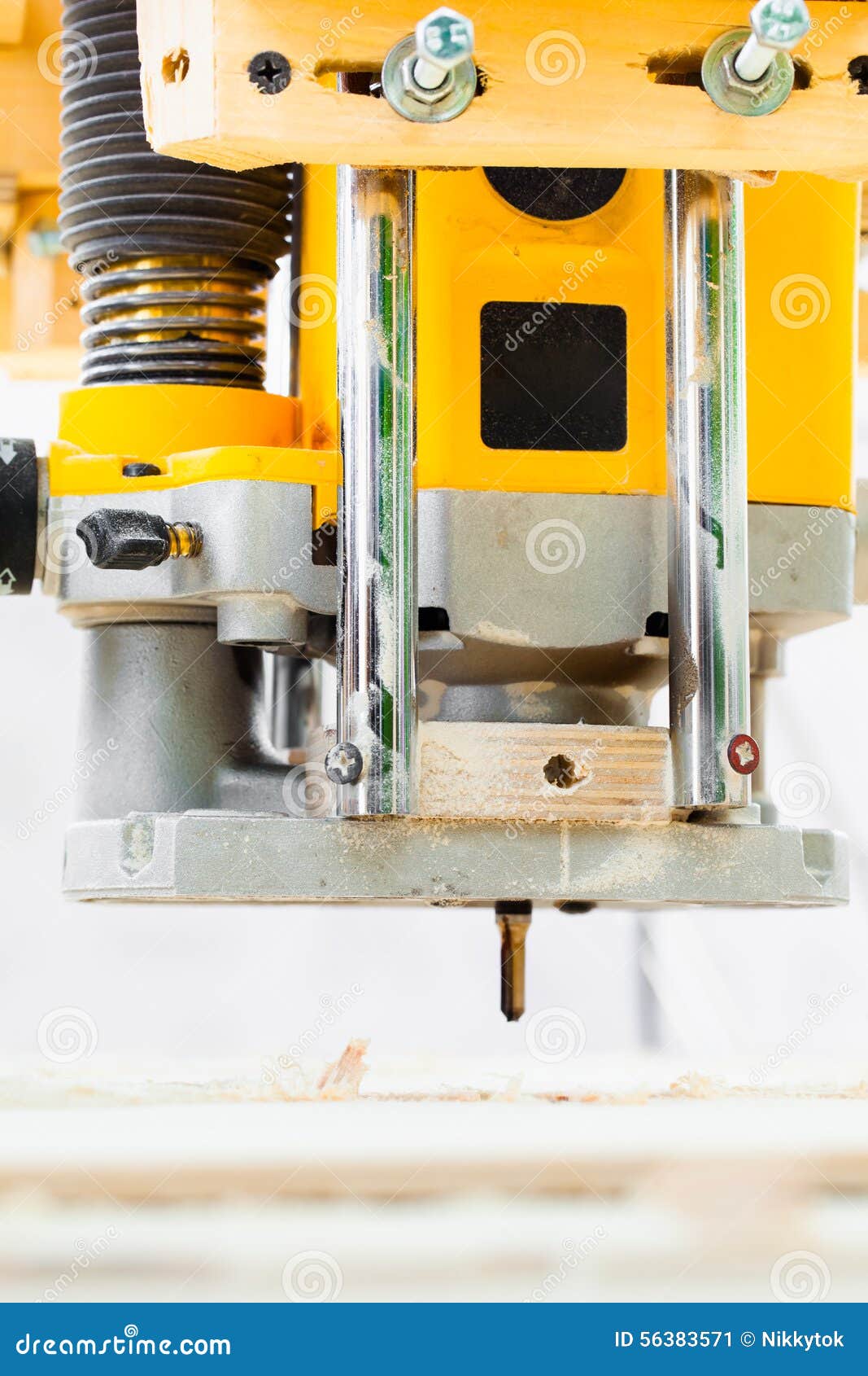 Wood milling machine stock image. Image of action, machine - 56383571