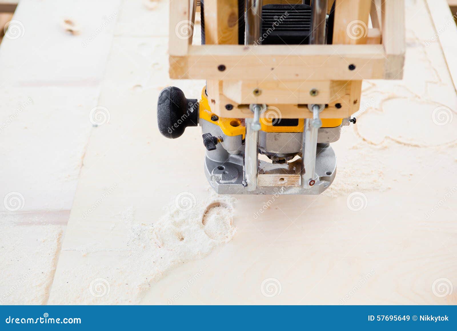 Wood milling machine stock image. Image of veneer, milling - 57695649