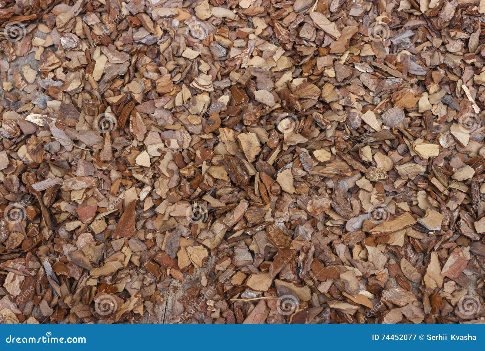 Wood Mulch Background. Wooden Bark Chip Texture Stock Image ...