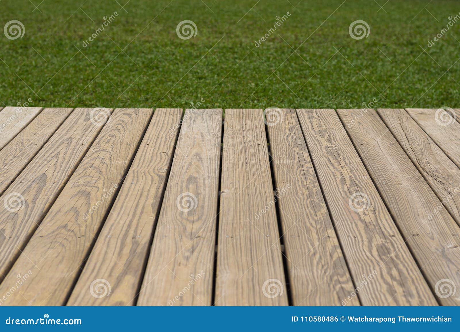 Wood Deck and Grass Background Stock Photo - Image of daylight ...