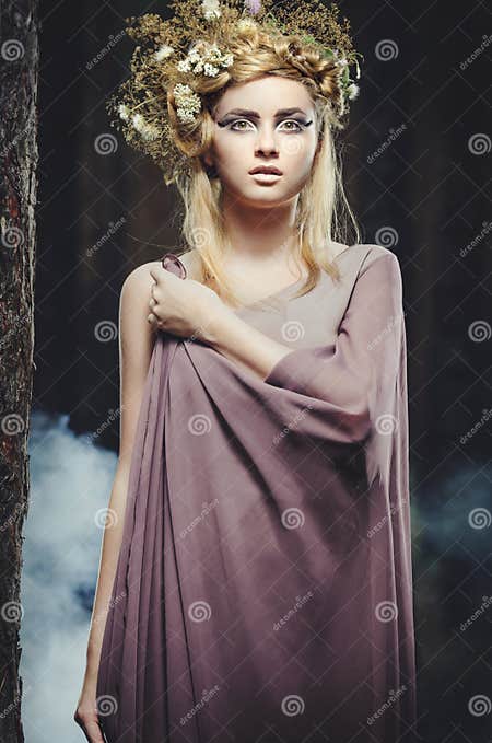 Wood nymph stock image. Image of adult, caucasian, hairstyle - 25948521